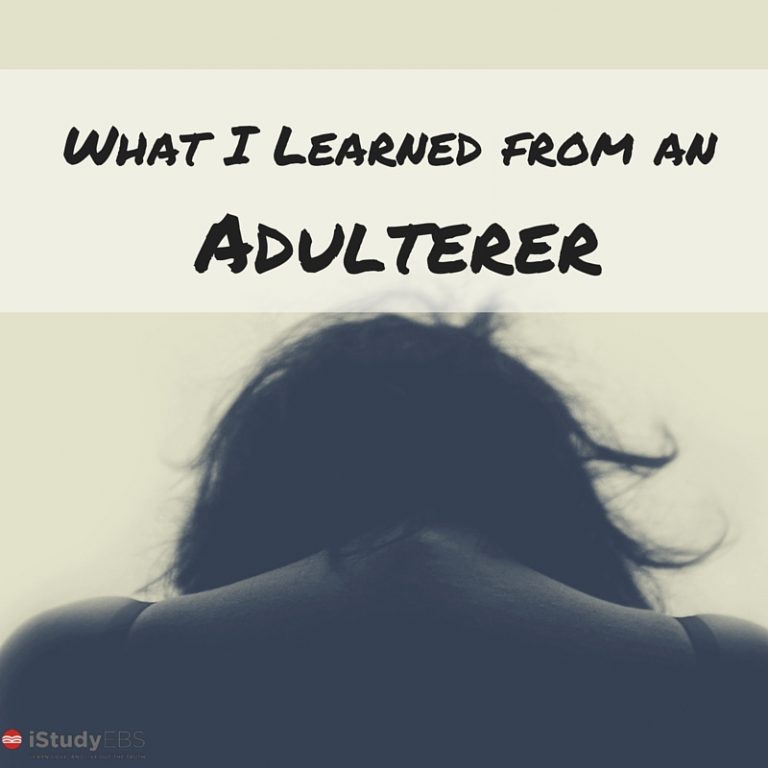 What I learned from an Adulterer - iStudyEBS